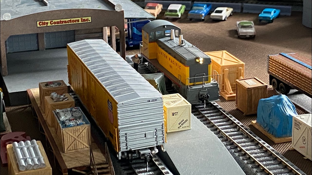 UP Switcher #1807 Placing a Boxcar at Transfer Facility and Parking for ...