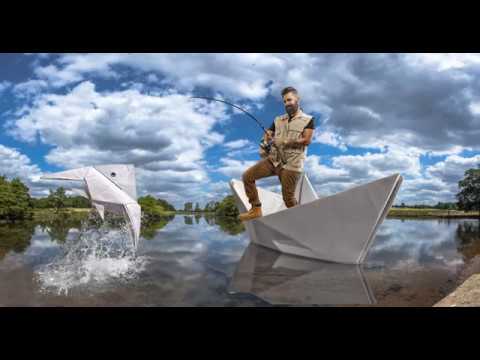 Photoshop Composite: Paper Boat Fisherman - YouTube