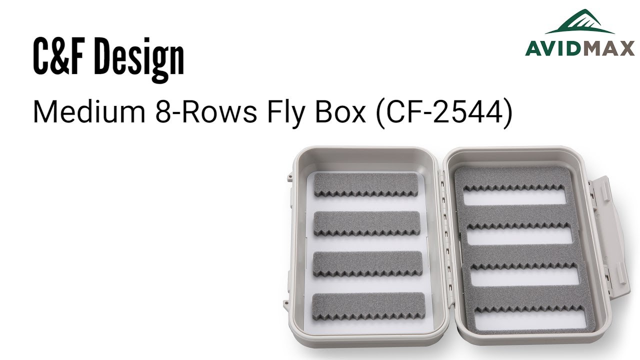 C&F Design Medium 8-Rows Fly Box (CF-2544) Review | AvidMax - YouTube