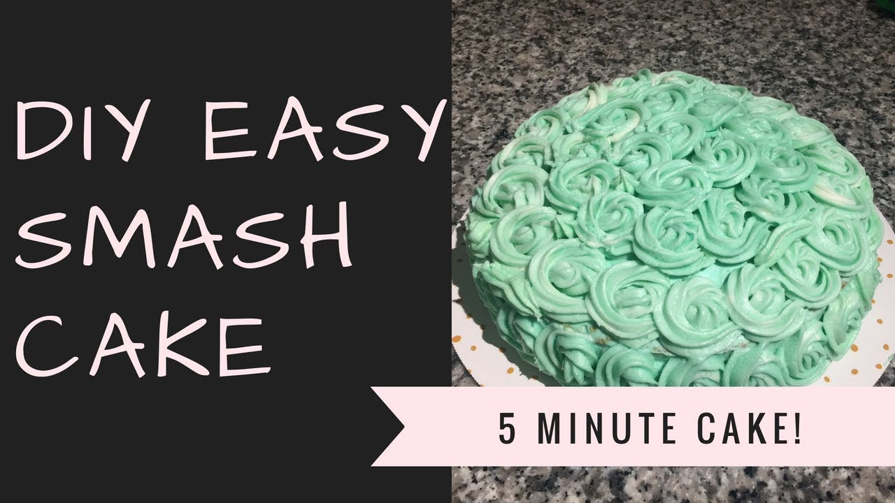 DIY EASY SMASH CAKE - YouTube