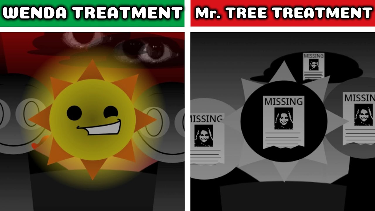 Incredibox Sprunki Wenda vs. Mr. Tree Treatment – Who Sounds Better ...