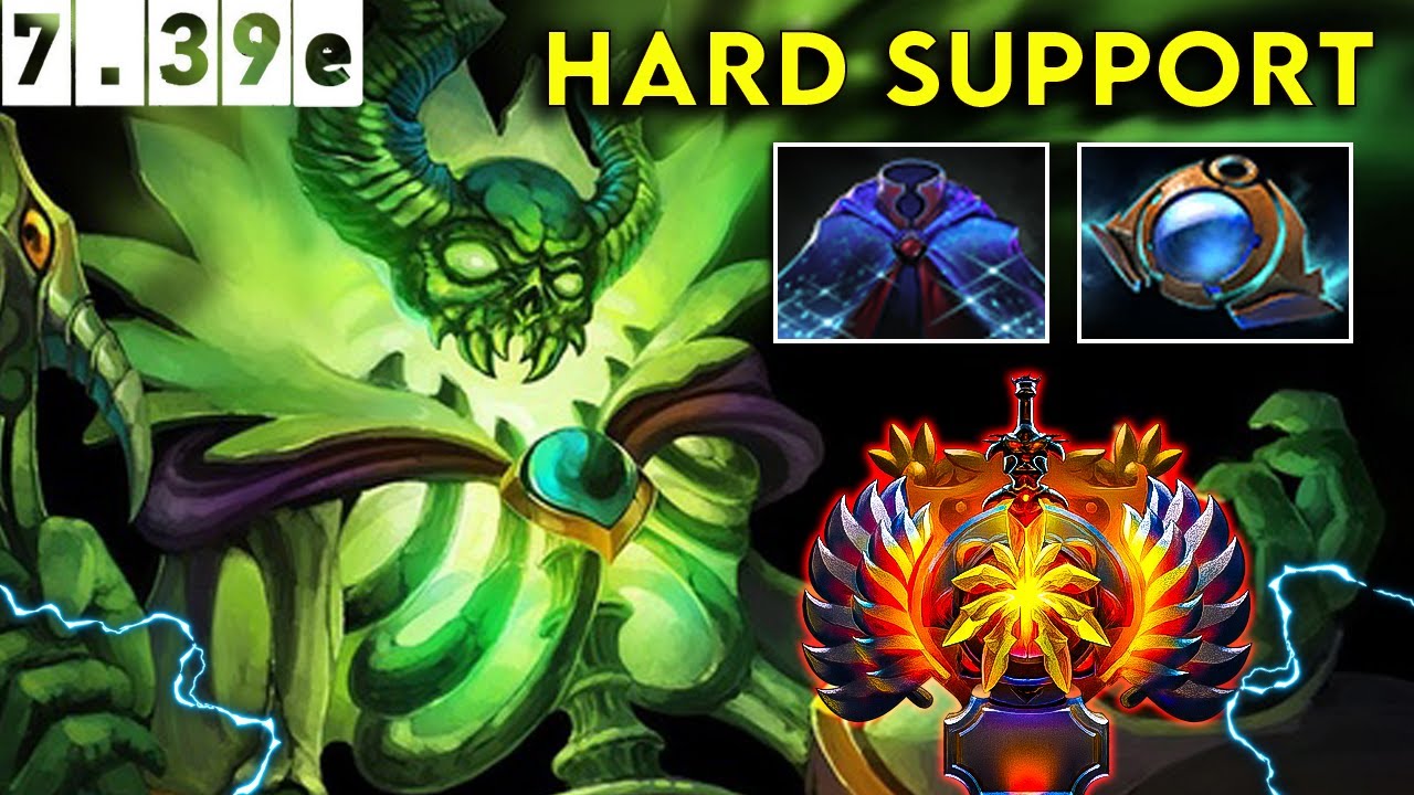Pugna Immortal Hard Support - Dota 2 Patch 7.39e Pro Pub Gameplay - YouTube