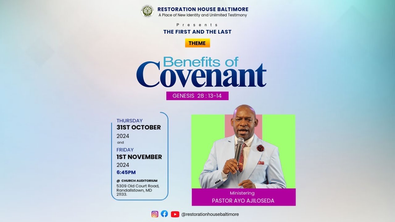 BENEFITS OF COVENANT _ RHB _ THE FIRST & THE LAST - YouTube