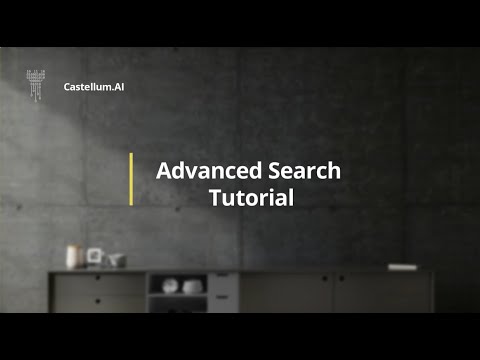 Tutorial: Advanced Search - YouTube