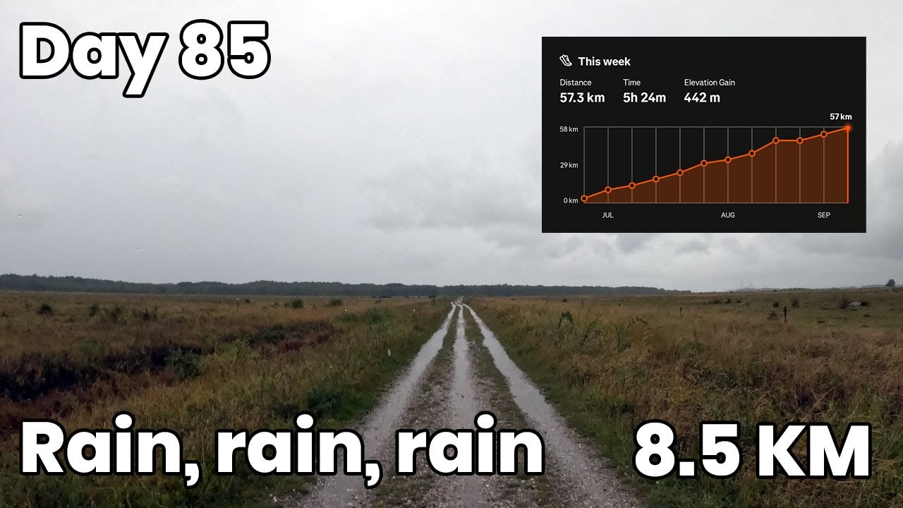 Day 85: 8.5 km We are now 12 weeks into the project - YouTube