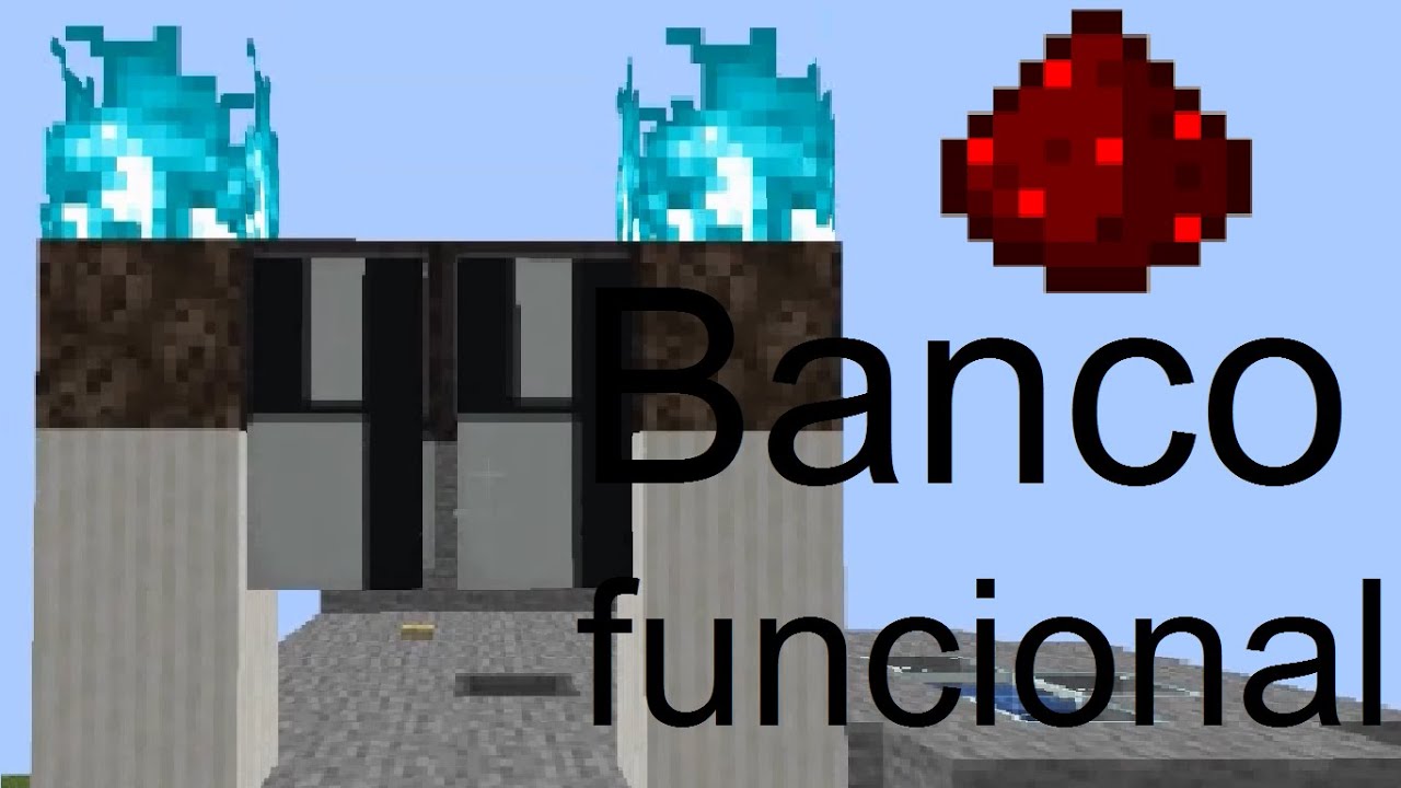 como fazer um banco funcional no Minecraft (tutorial) - YouTube