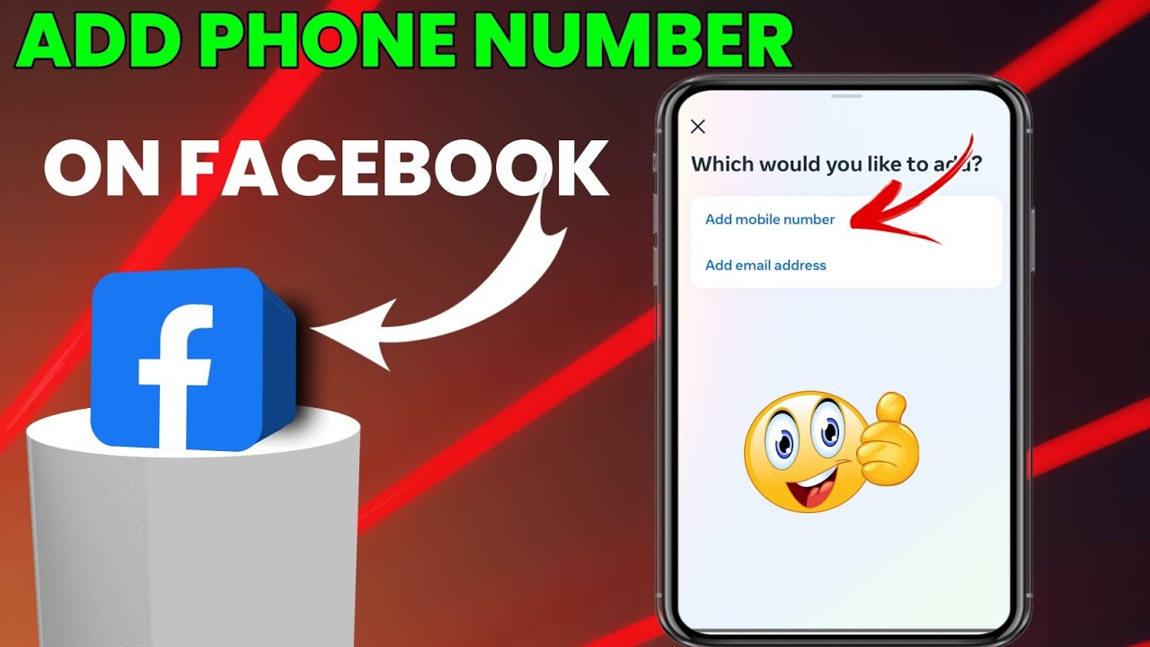 How To Add Phone Number On Facebook (2024) - YouTube
