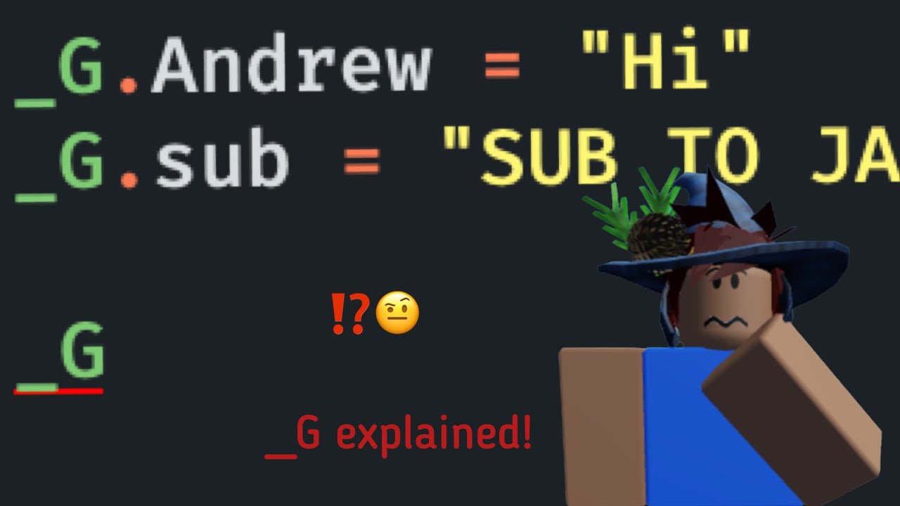 _G explained! (Roblox studio) - YouTube