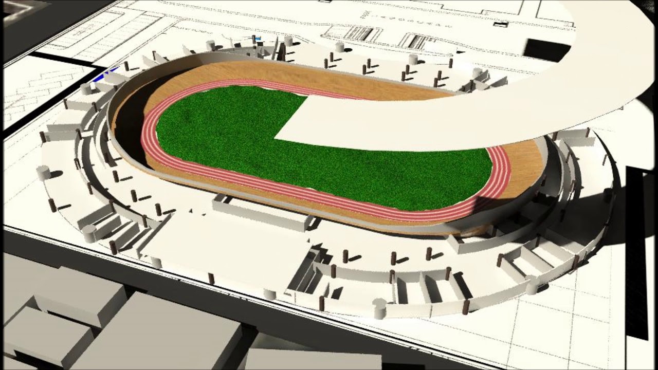 my architectural thesis (amoranto sports complex) using autodesk maya ...