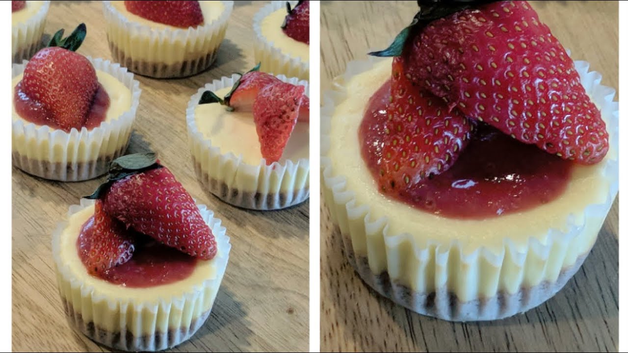 Mini Cheesecakes - Mini Pay de Queso. Simplemente Deliciosos! - YouTube
