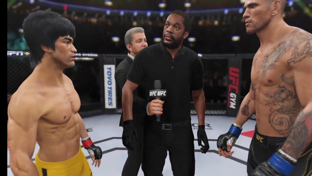 Bruce Lee VS Alex Pereira UFC 4 PS4 Gameplay - Submission - YouTube