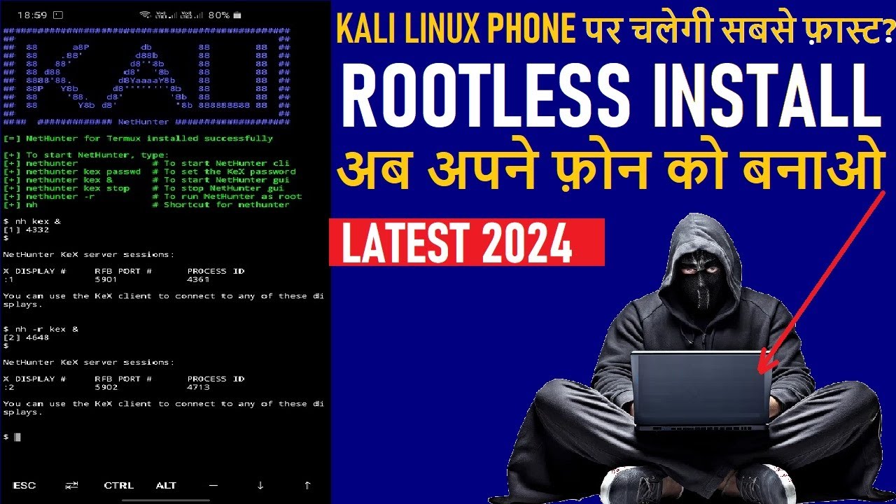 Kali Linux NetHunter install in 6 minutes (rootless) on Latest Android ...