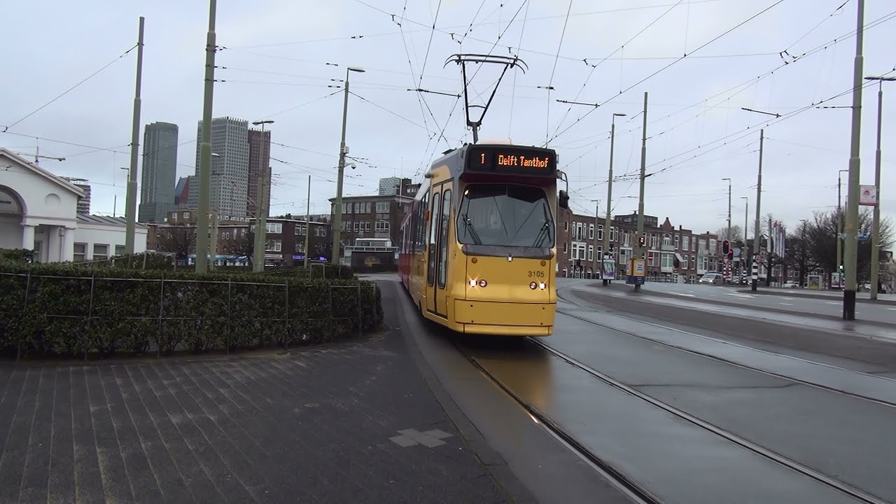 HTM GTL8 3105 NS / HTM tram & HTM GTL8 3122 Rijswijkseplein te Den Haag ...