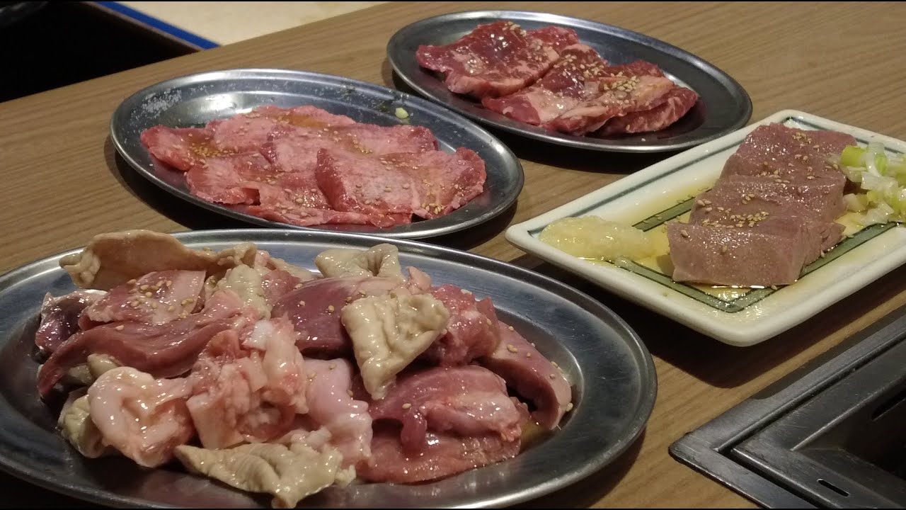 Japanese Grilled Beef Offals and Tender Beef Meat! Japanese BBQ ...