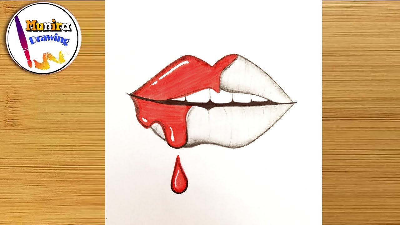 How to Draw Realistic Lips Step By Step || Beginners Drawing Tutorial ...