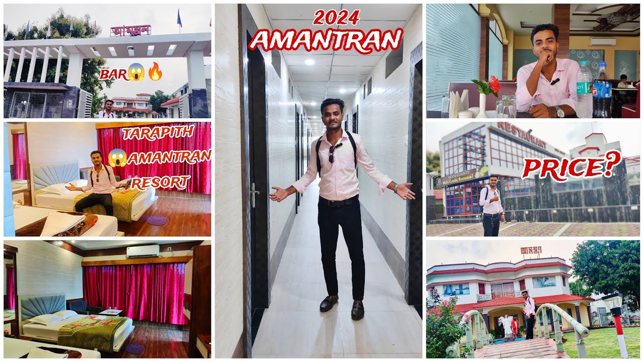 Amantran resort tarapith||2024|| তারাপীঠ resort ||bar price? hotel ...