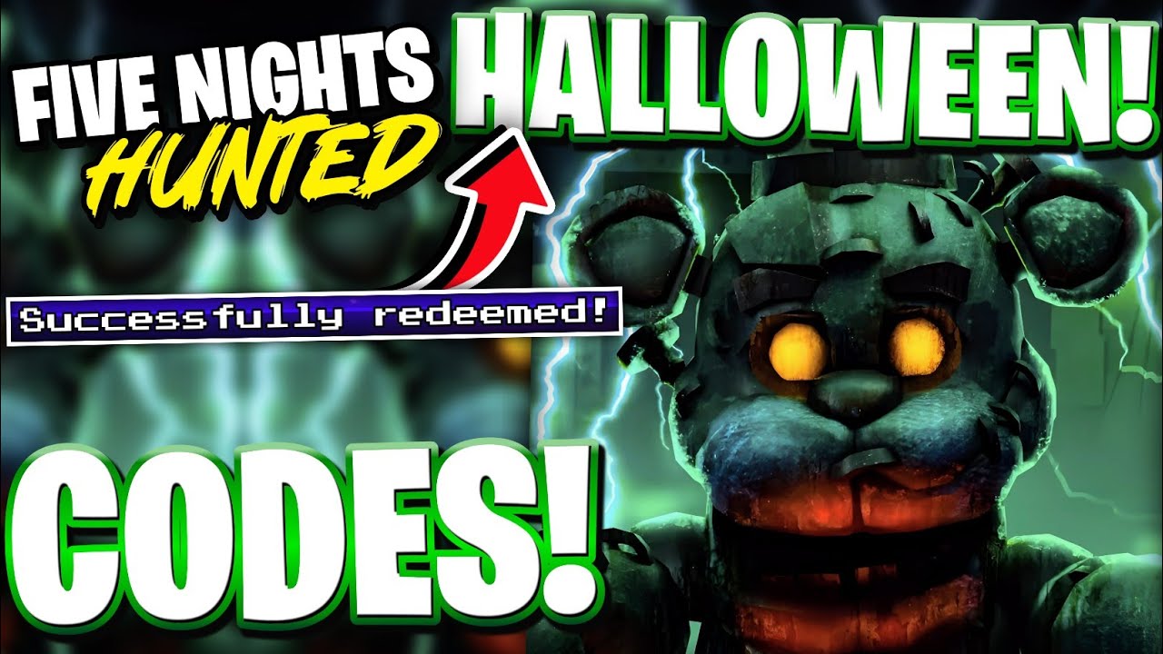 🎃HALLOWEEN! ALL NEW HALLOWEEN UPDATE CODES FOR FIVE NIGHTS HUNTED ...
