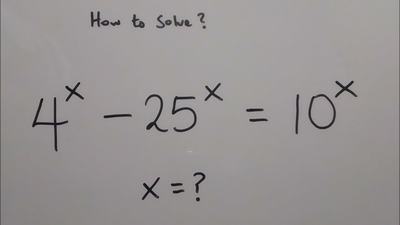 A Nice Math Olympiad Algebra Problem | How to Find the Value of X - YouTube