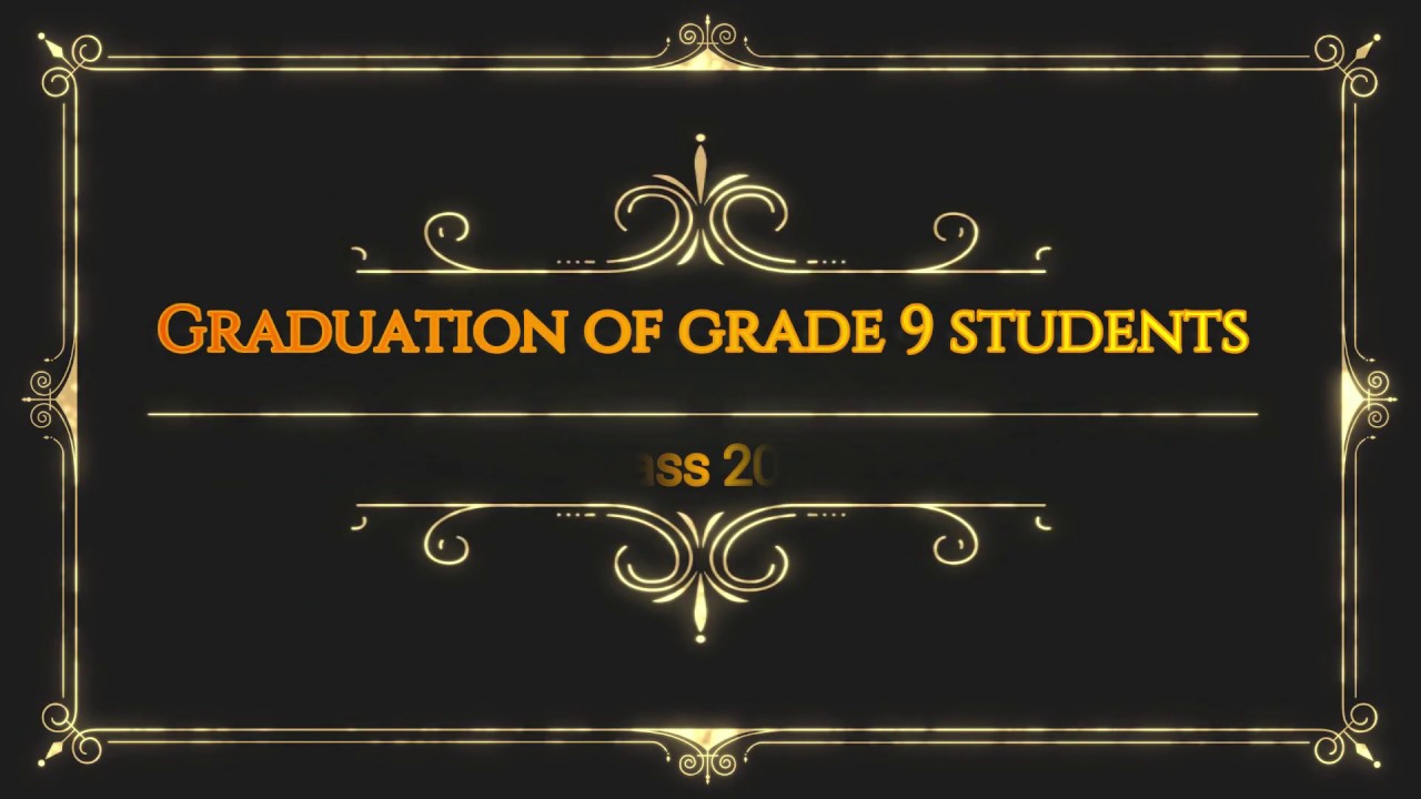 Grade 9 graduation ceremony 🎓 - YouTube