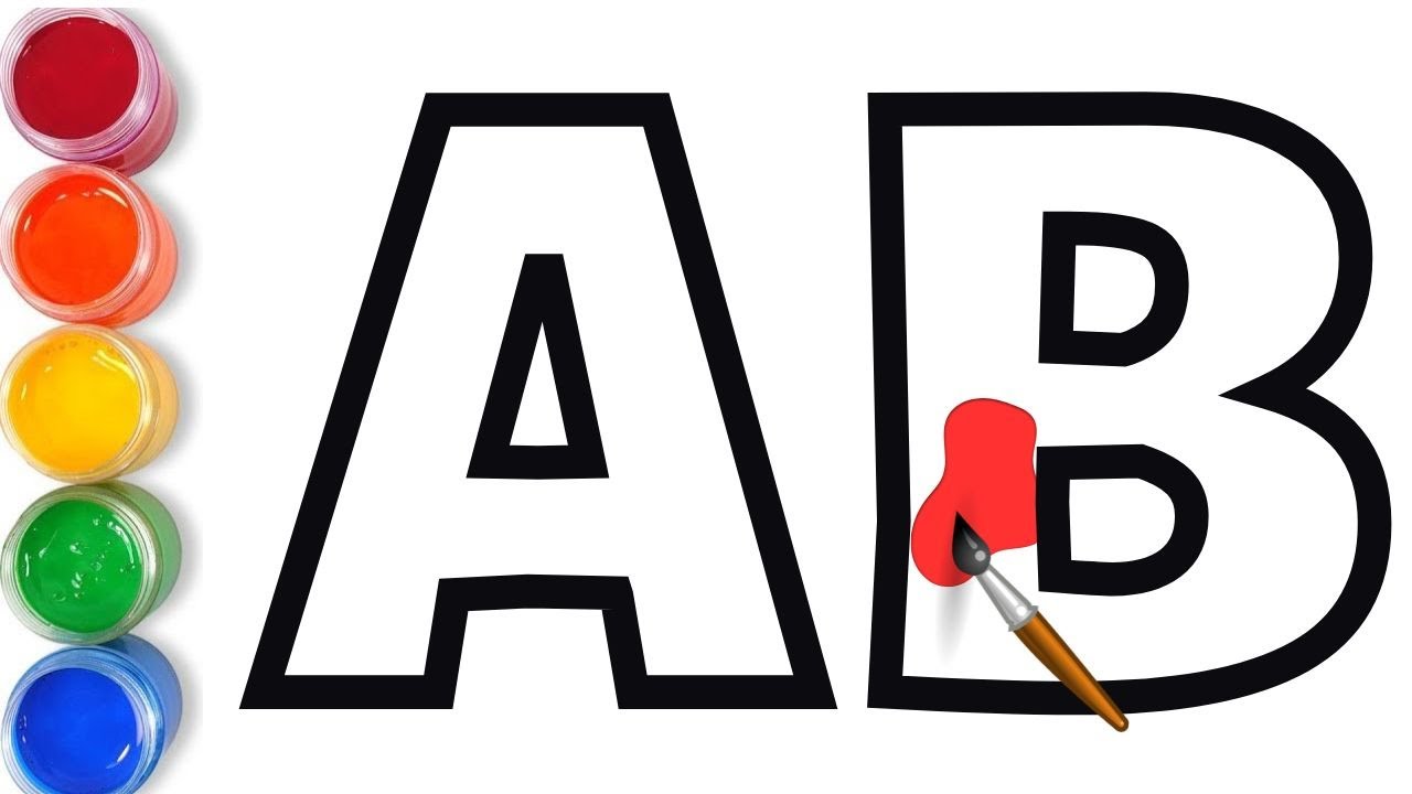 ABC Song | Learn the capital letter of the English Alphabet | coloring ...