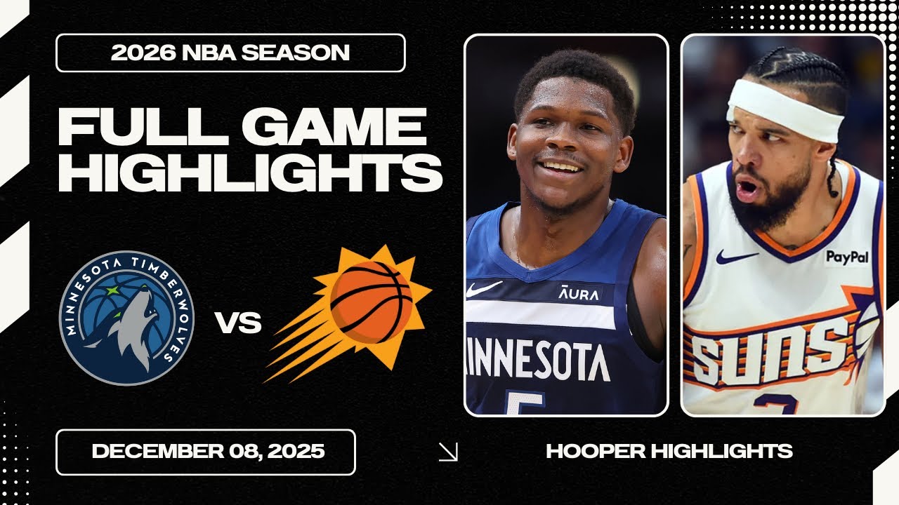 Minnesota Timberwolves vs Phoenix Suns Full Game Highlights | Dec 8 ...