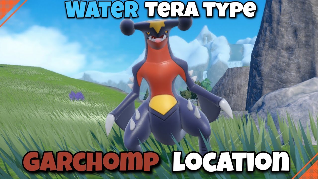 Pokemon Scarlet and Violet Water Tera Type Garchomp Location - YouTube
