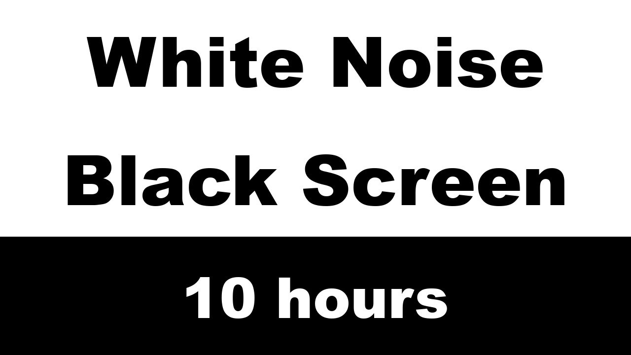 SOOTHING WHITE NOISE BLACK SCREEN 10 H Sound For Relaxation - YouTube