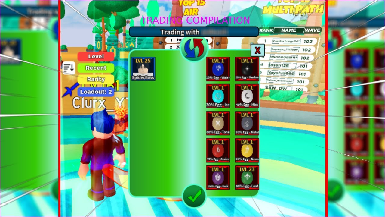 ASTD Trading Compilation (Getting All The % Eggs) - YouTube