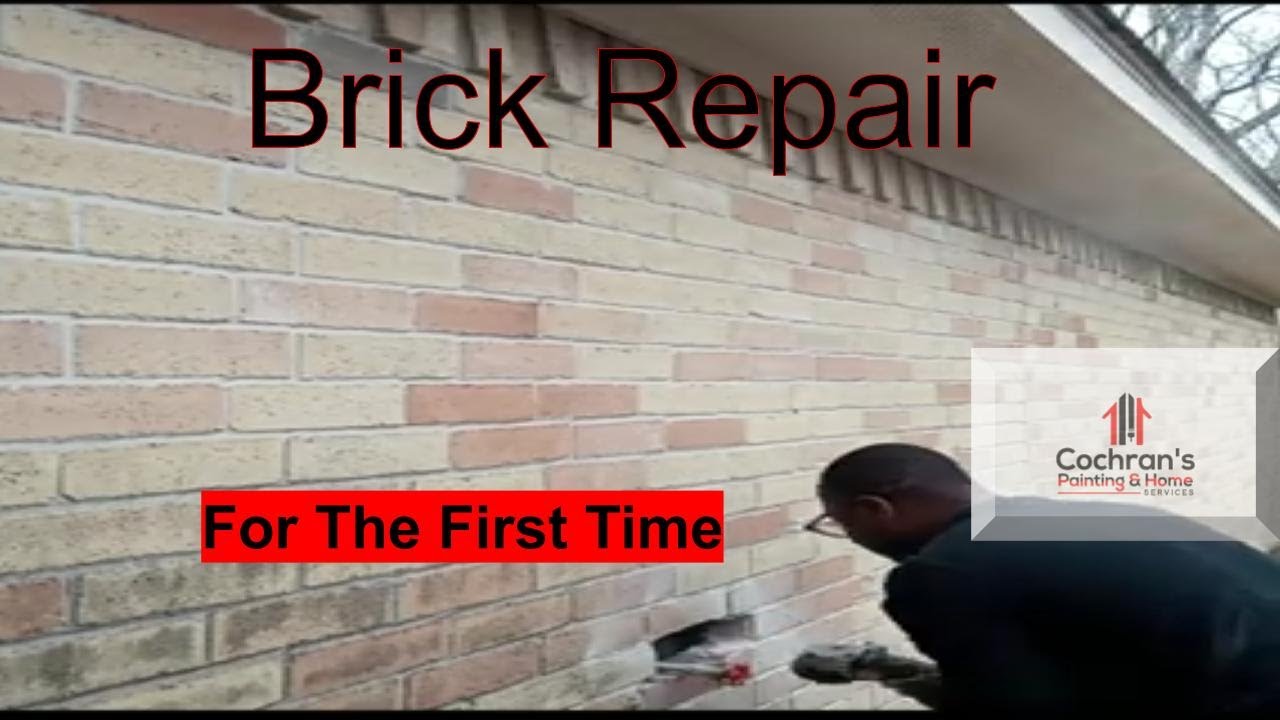 Trying my hand at a little brick repair for a repeat client - YouTube