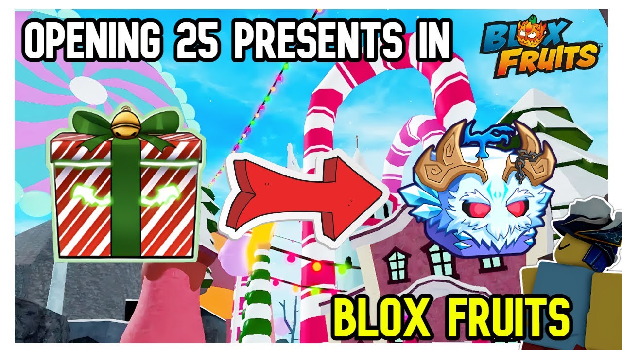 Opening 25 Christmas Gifts In Blox Fruits (LEOPARD GIVEAWAY) - YouTube