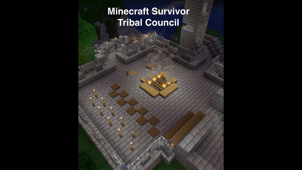 Minecraft Survivor Tribal Council Build/Tour - YouTube