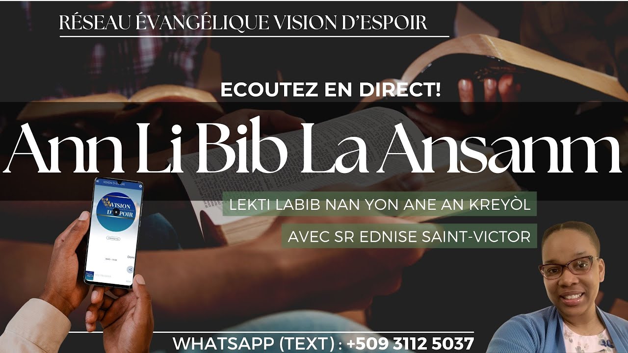 Ann Li Bib La Ansanm - Liv Jonas | VISION D'ESPOIR TV - YouTube