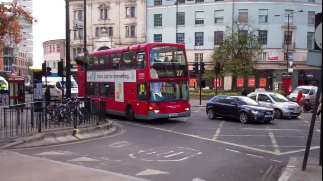 London United Route 27 SLE44 YN55NKO Scania Omnidekka - YouTube