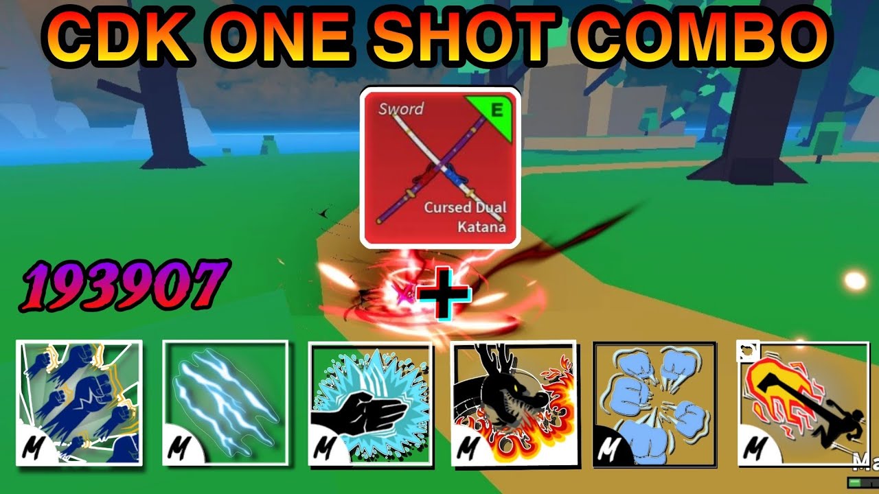 CDK Combo with all fighting styles | One Shot Combo in blox fruits # ...