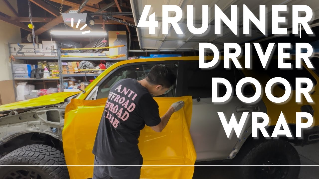 How to Vinyl Wrap a 5th Gen 4Runner Door - YouTube