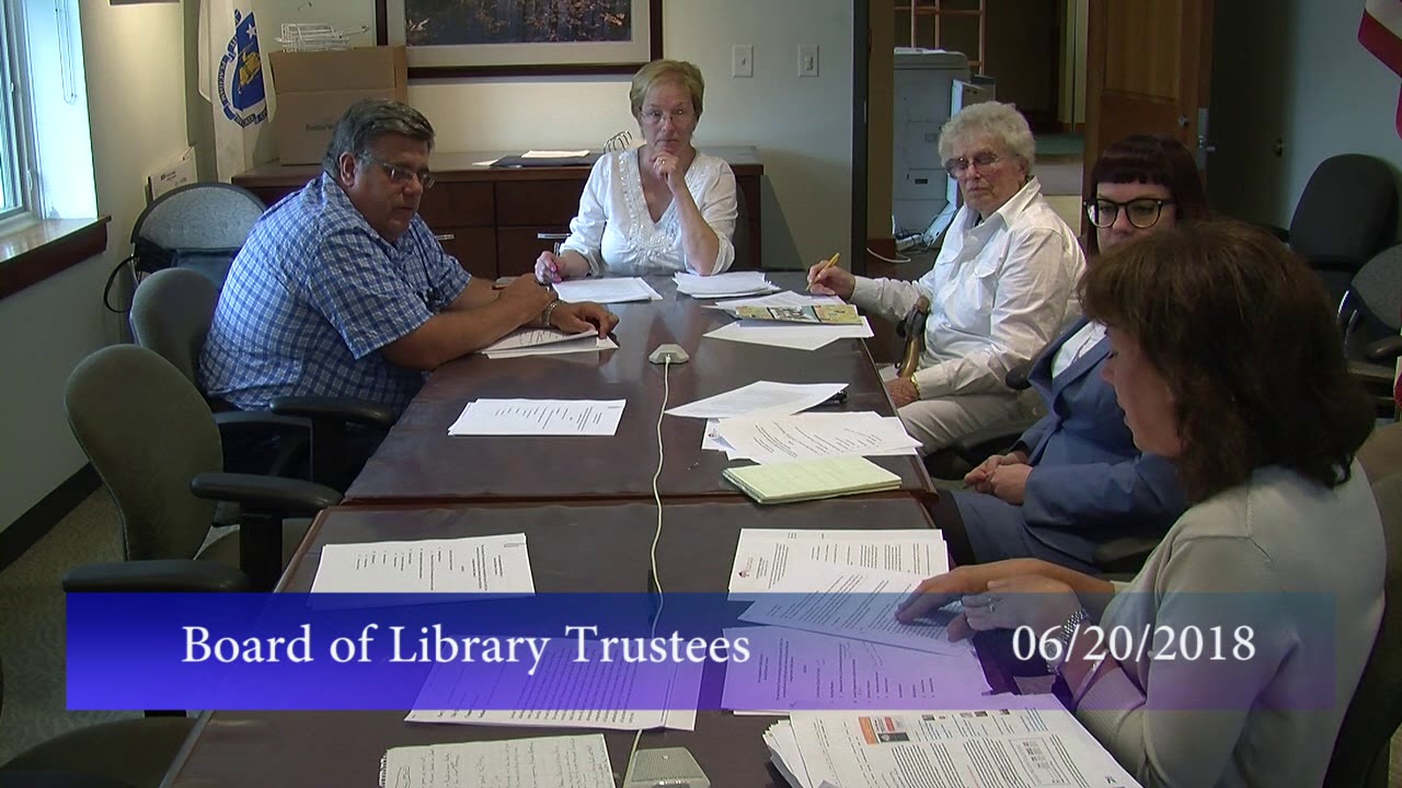 Board of Library Trustees, June 20, 2018 - YouTube
