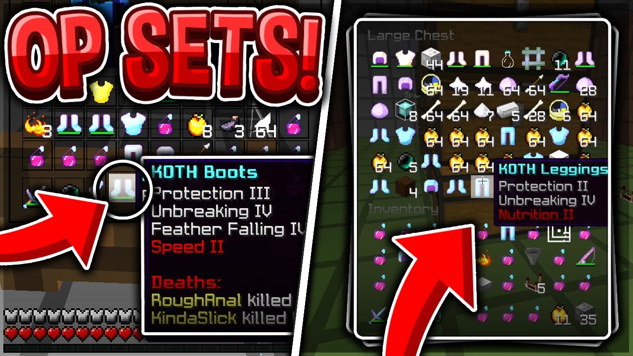 HOW TO HCF #3 - HOW TO GAIN *OP* SETS EASILY (KOTH LOOT) | Minecraft ...