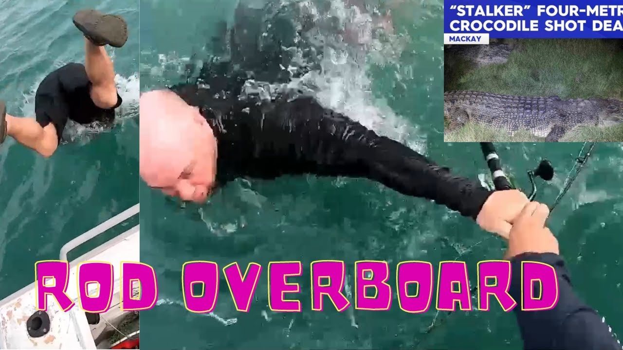 Watch What Happens When a Fishing Rod Lands in a Croc and Shark ...