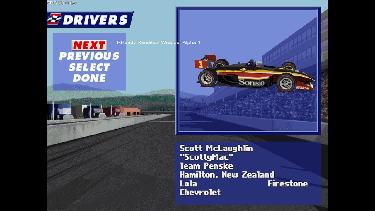 Indy Car Racing 2 (Upcoming performance: u.2024) RReady Rendition ...