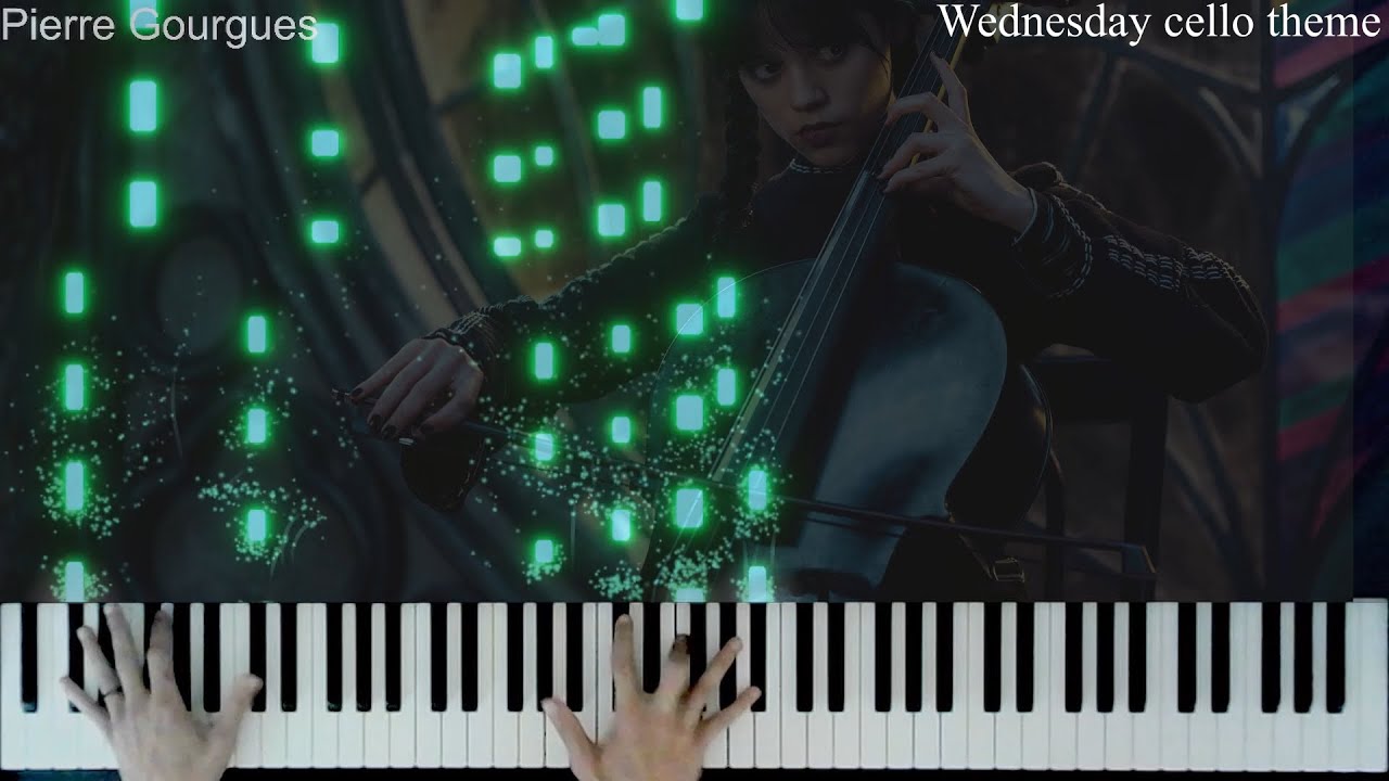wednesday cello theme ( piano ) - YouTube