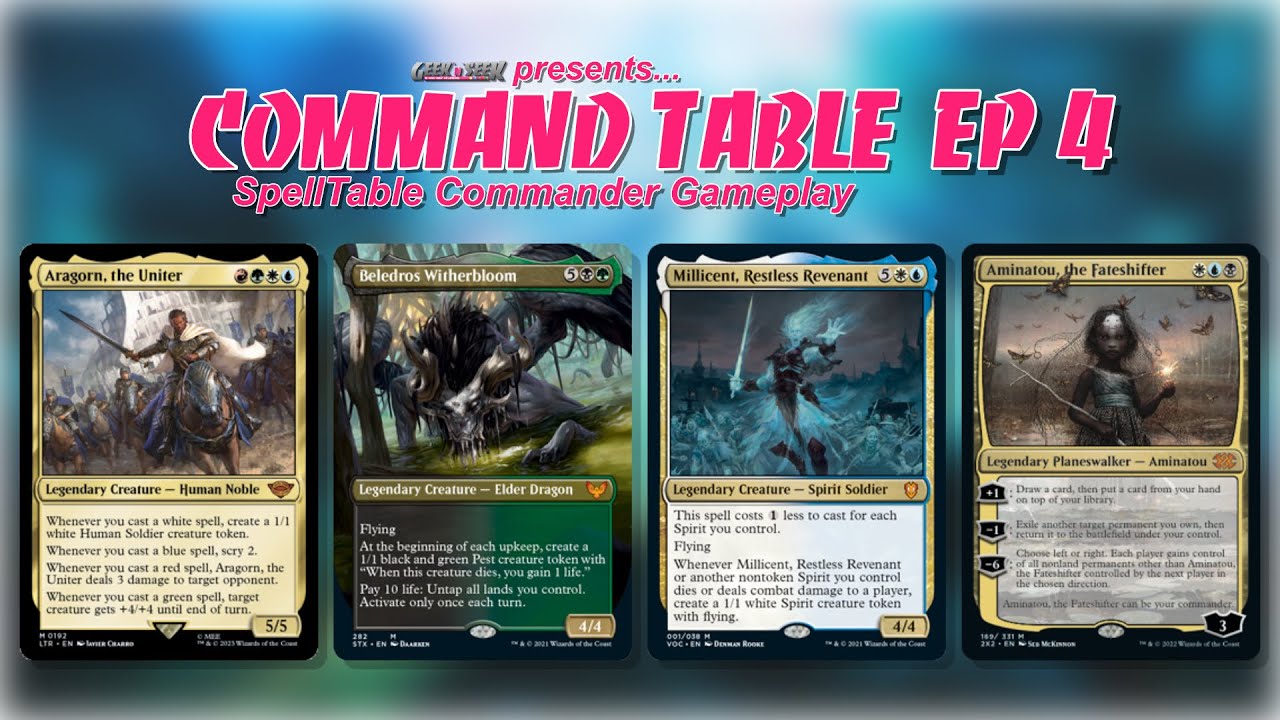 The Command Table #4 | Aragorn, Beledros, Millicent, Aminatou ...