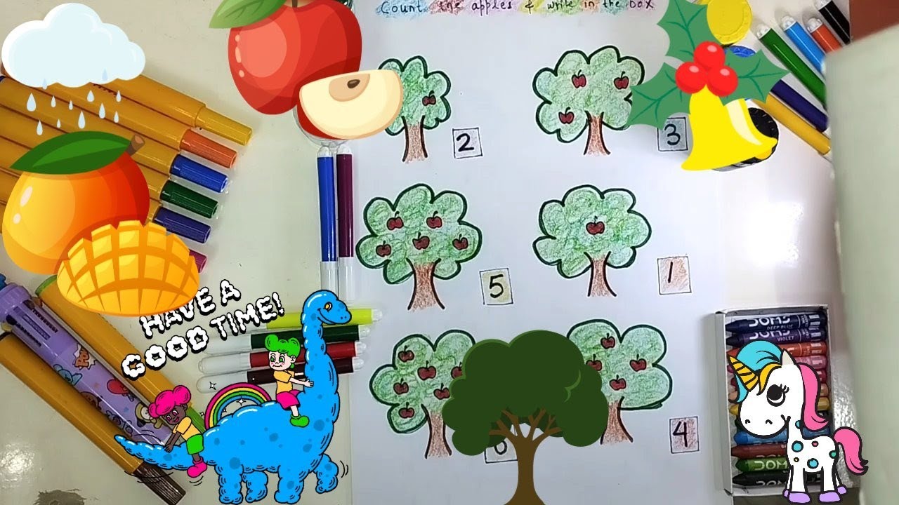 counting | counting 123 | 123 | count and write | counting pictures ...