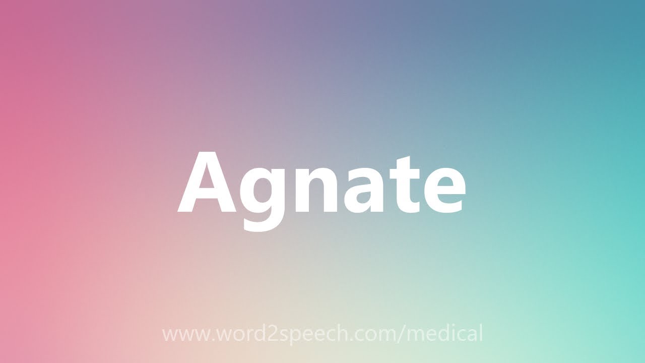 Agnate - Medical Meaning - YouTube