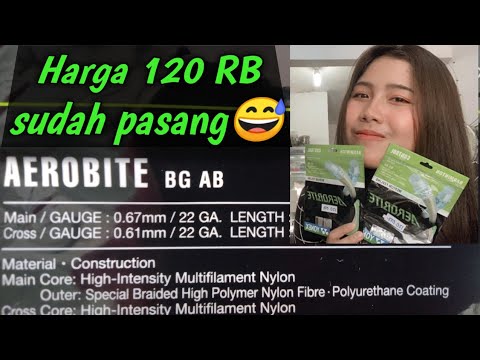#Review Senar Yonex Aerobite#Evi Sportjogja - YouTube