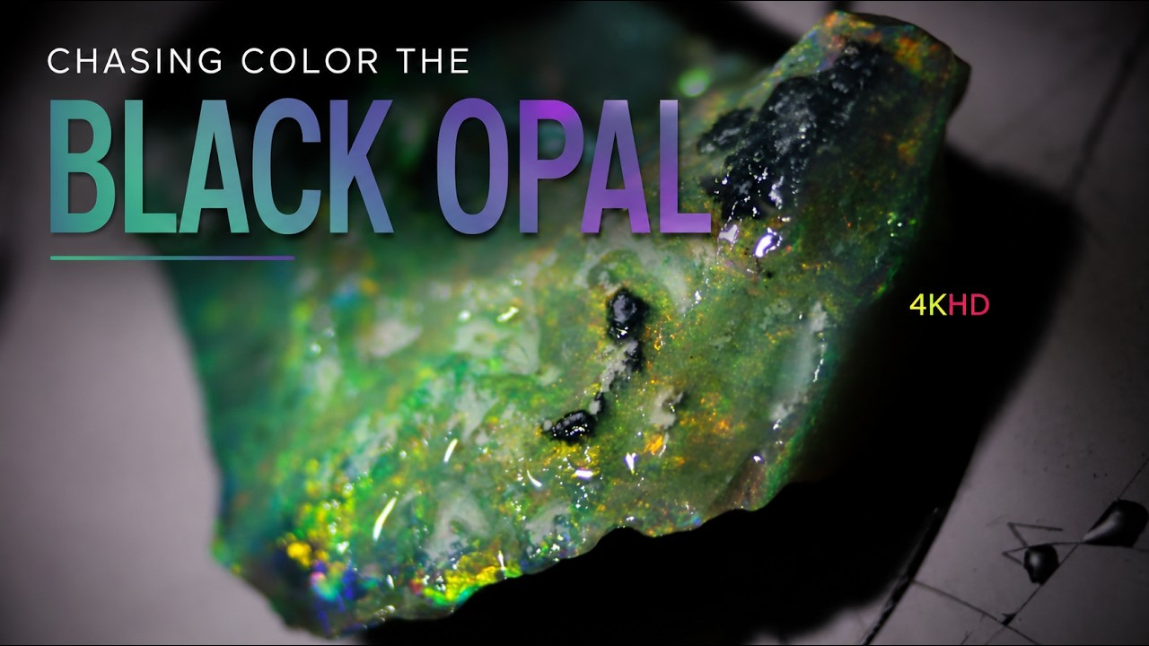 Chasing Color, The Black Opal Cutting Exposing This Opal Rough Direct ...