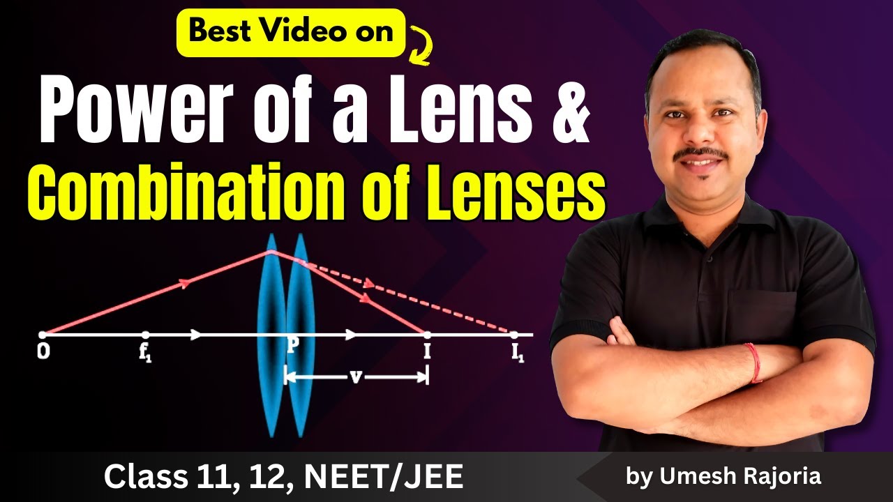 10. Power of Lens | Lenses in Contact | Lens Formula | Ray Optics ...