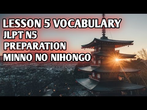 Minna No Nihongo Lesson 5 Vocabulary | Minnano nihongo lesson 1 to ...
