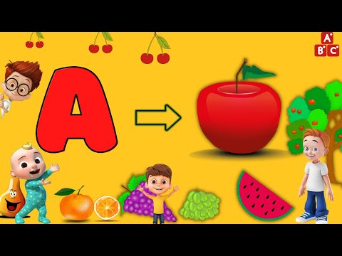 ABCDEFG | A for Apple | B For Ball | Kids Learning | ABC Rhymes | ABC ...