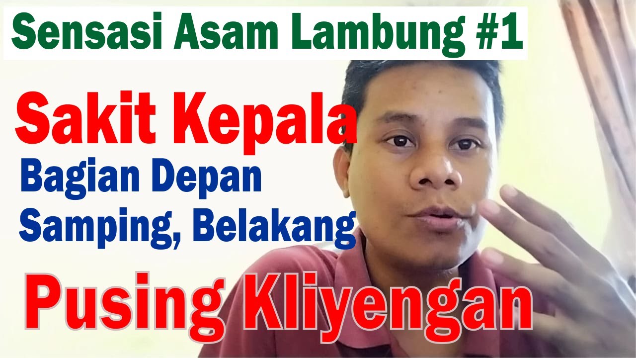 Pusing Sakit kepala nyeri bagian depan sebelah kiri kanan belakang ...