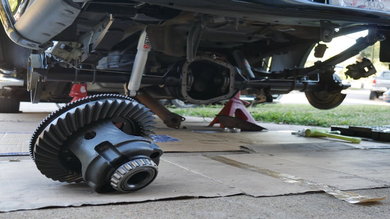Installing Pinion Gear and Differential On Rear End - YouTube